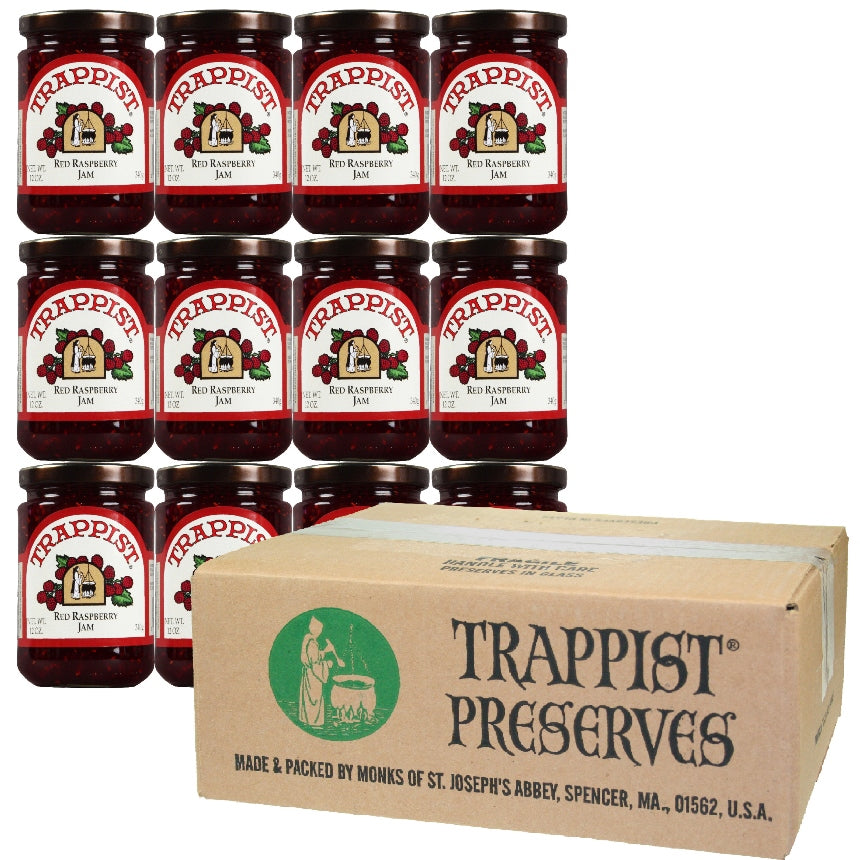 Red Raspberry Trappist Jam with Seeds (12 Pack) – Monastery Greetings