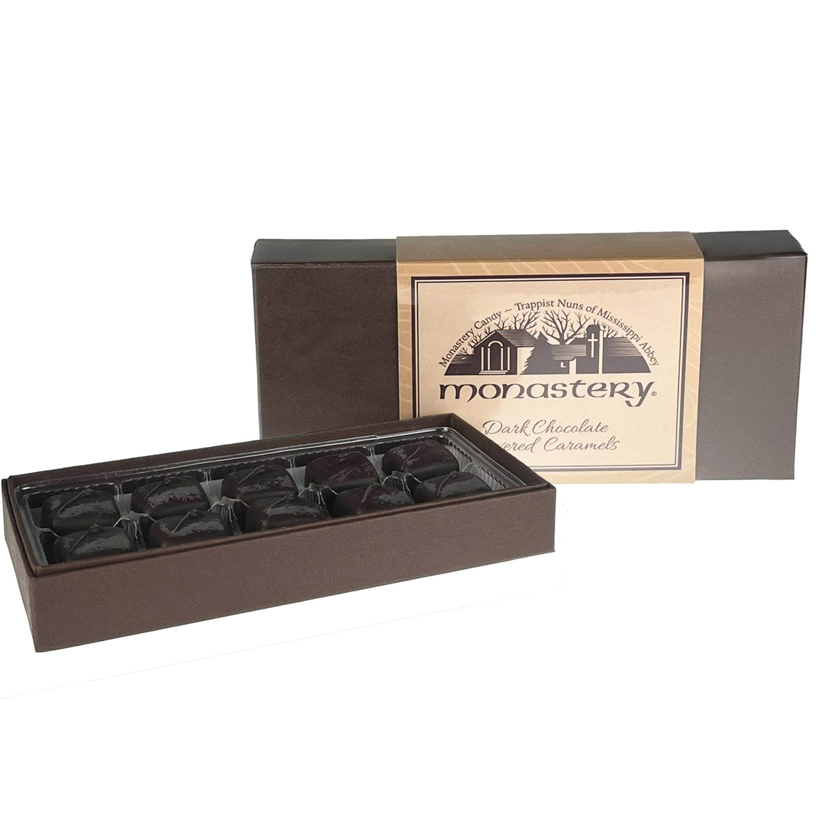 Dark Chocolate-Covered Caramels (Sampler) – Monastery Greetings