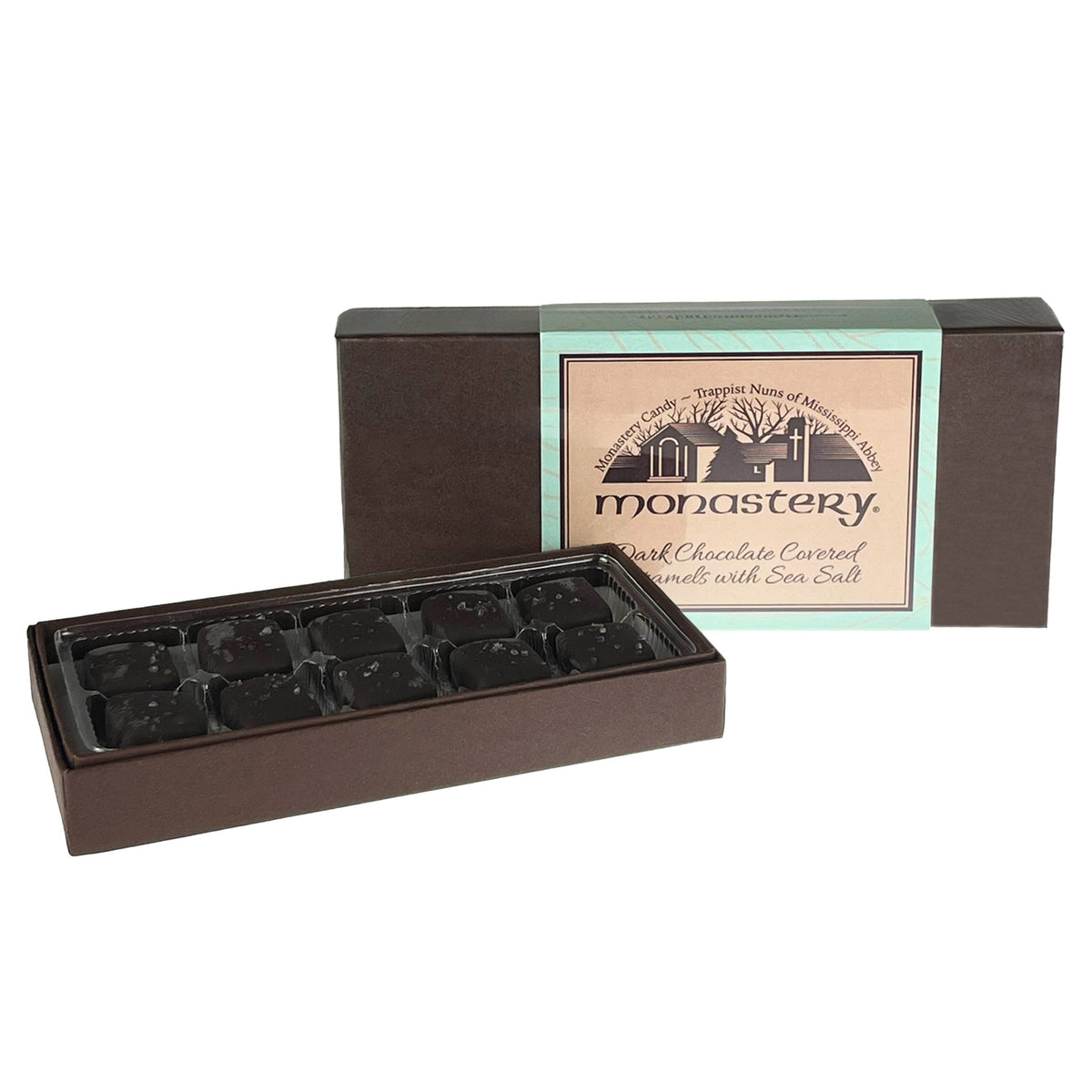 Dark Chocolate-Covered Caramels with Sea Salt (Sampler) – Monastery Greetings
